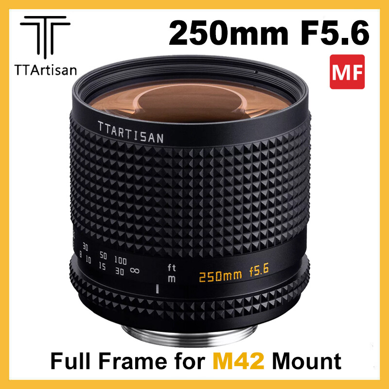 TTartisan 250mm F5.6 Manual Telephoto Reflex Lens | M42 Mount | Full ...