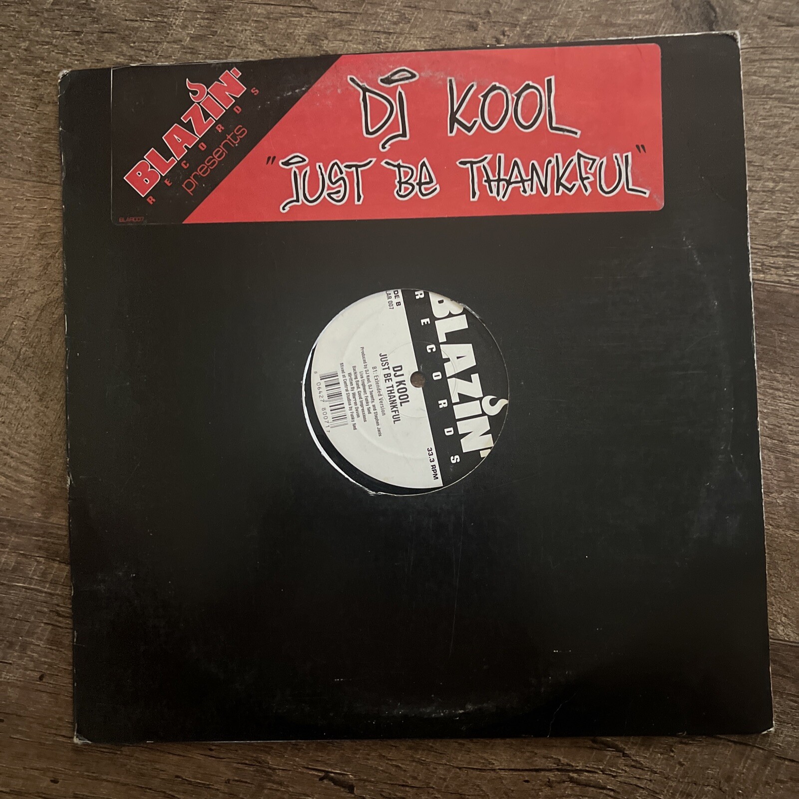 DJ Kool Just Be Thankful STILL SEALED Vinyl Single 12inch VG OVP Blazin Records | eBay