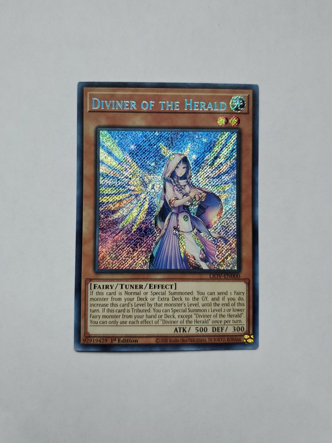 Diviner of the Herald | LIOV-EN000 | Secret Rare | 1st Ed | Yu-Gi-Oh ...