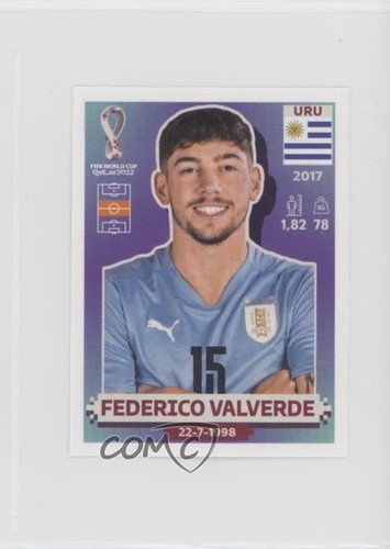 2022 Panini FIFA World Cup Qatar Stickers Uruguay Federico Valverde # ...