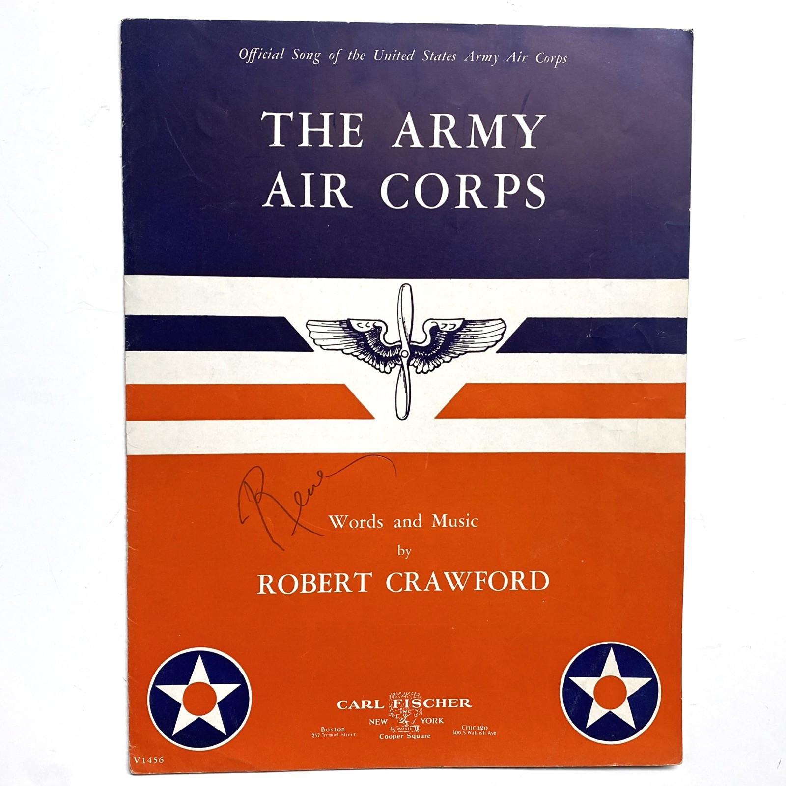 The Army Air Corps 1939 Sheet Music Official Song US Army Air Corps ...