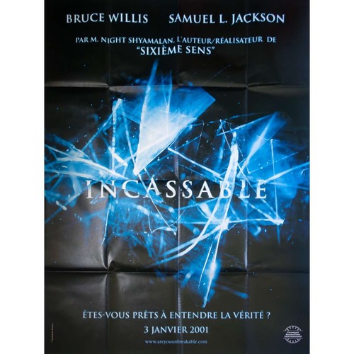 UNBREAKABLE Original Movie Poster Adv - 47x63 in. - 2000 - M. Night ...