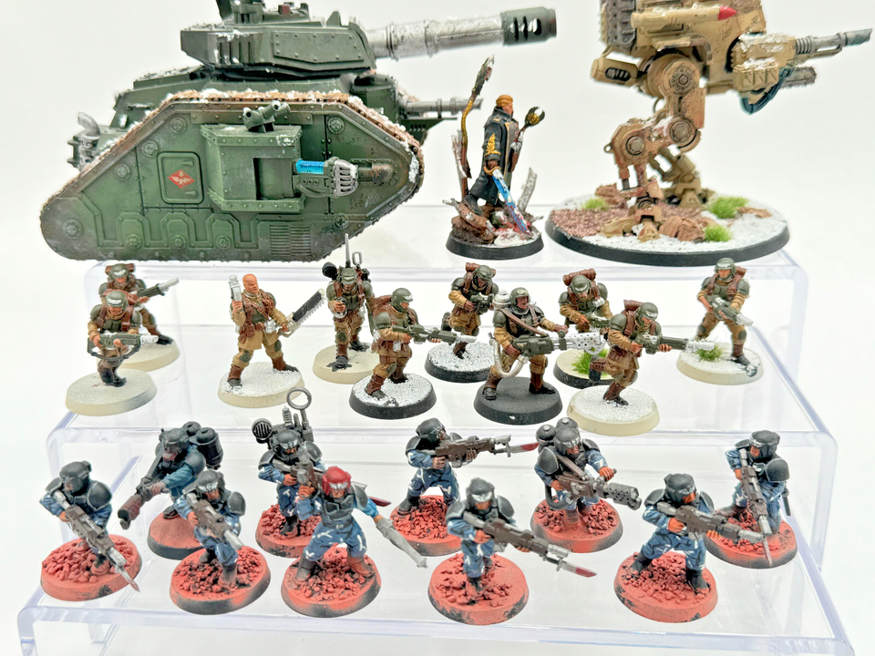 Leman Russ + Cadian Shock Troops + Ursula Creed + Armoured Sentinel ...