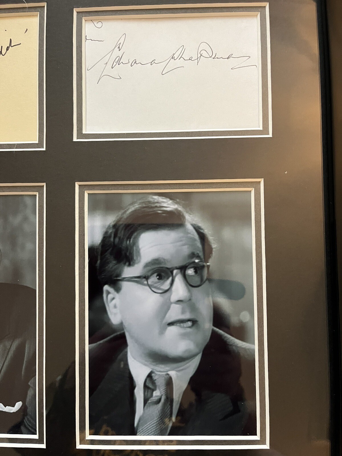 NORMAN WISDOM,EDWARD CHAPMAN(UK Actors)VINTAGE SIGNED 23 x 25 FRAMED ...