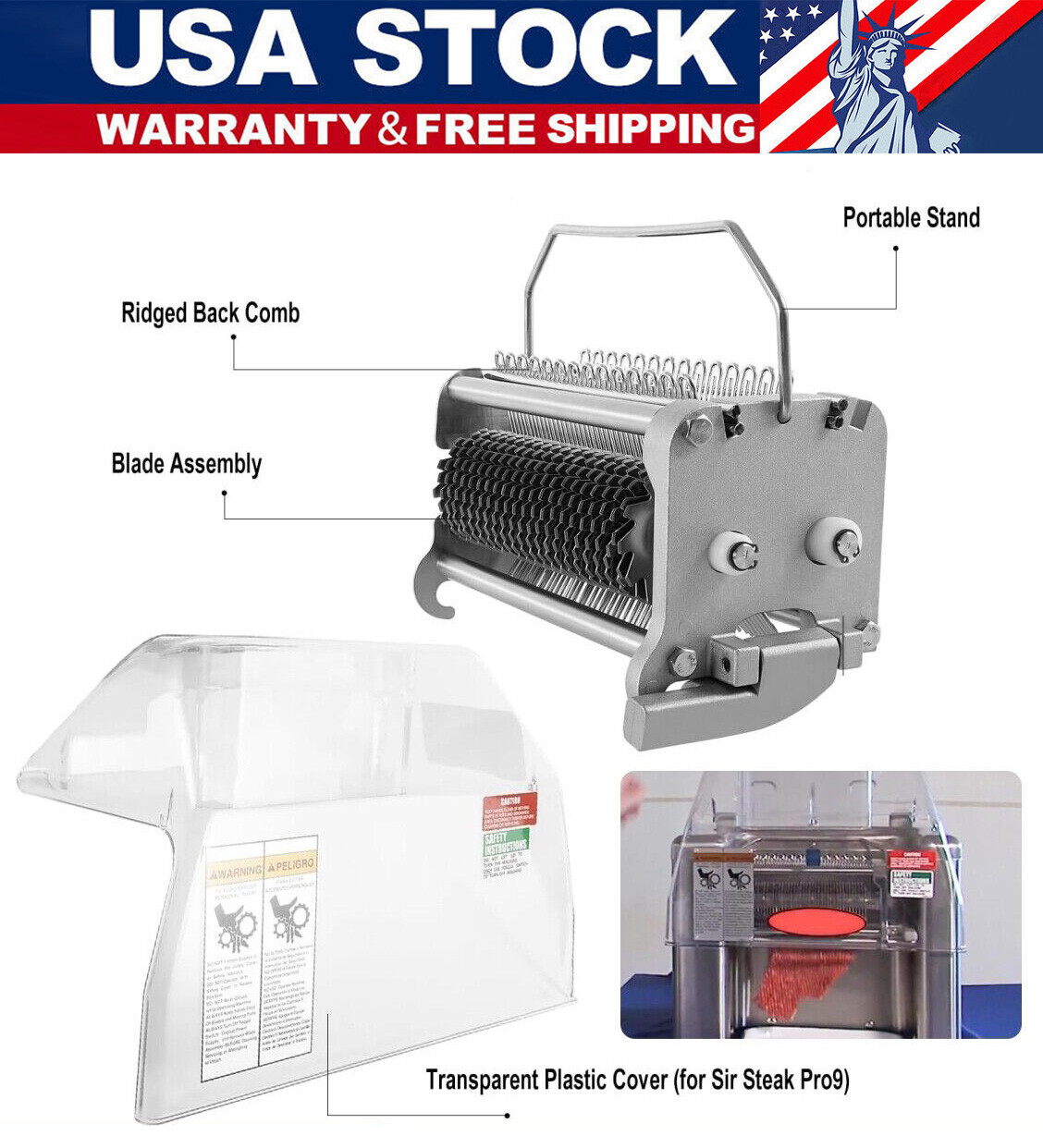 BIRO TENDERIZER Cradle Assembly Lift Out Unit for PRO 9 SIR Steak ...