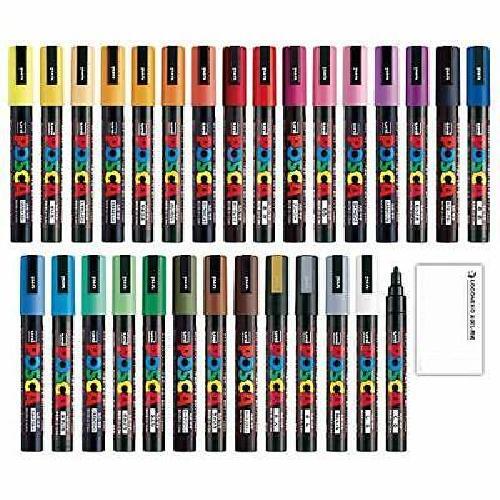 UNI Posca PC-5M 29Color Mitsubishi Pencil Water-based Marker Medium ...