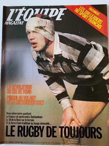 COLLECTOR L'EQUIPE MAGAZINE 02/1985 RUGBY ANGLETERRE-FRANCE 5 NATIONS ...