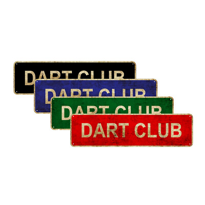 Dart Club Vintage Sign| Man Cave Home Bar Pub Garage Wall Décor ...
