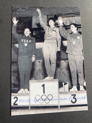 HEIDI SCHMID Olympiasiegerin 1960 Fechten Foto 10x15 Autogramm | eBay.de