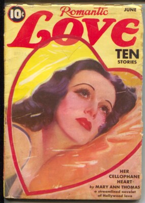 PULP: Romantic Love Stories 6/1939-Romance racket-spicy romance pulp ...