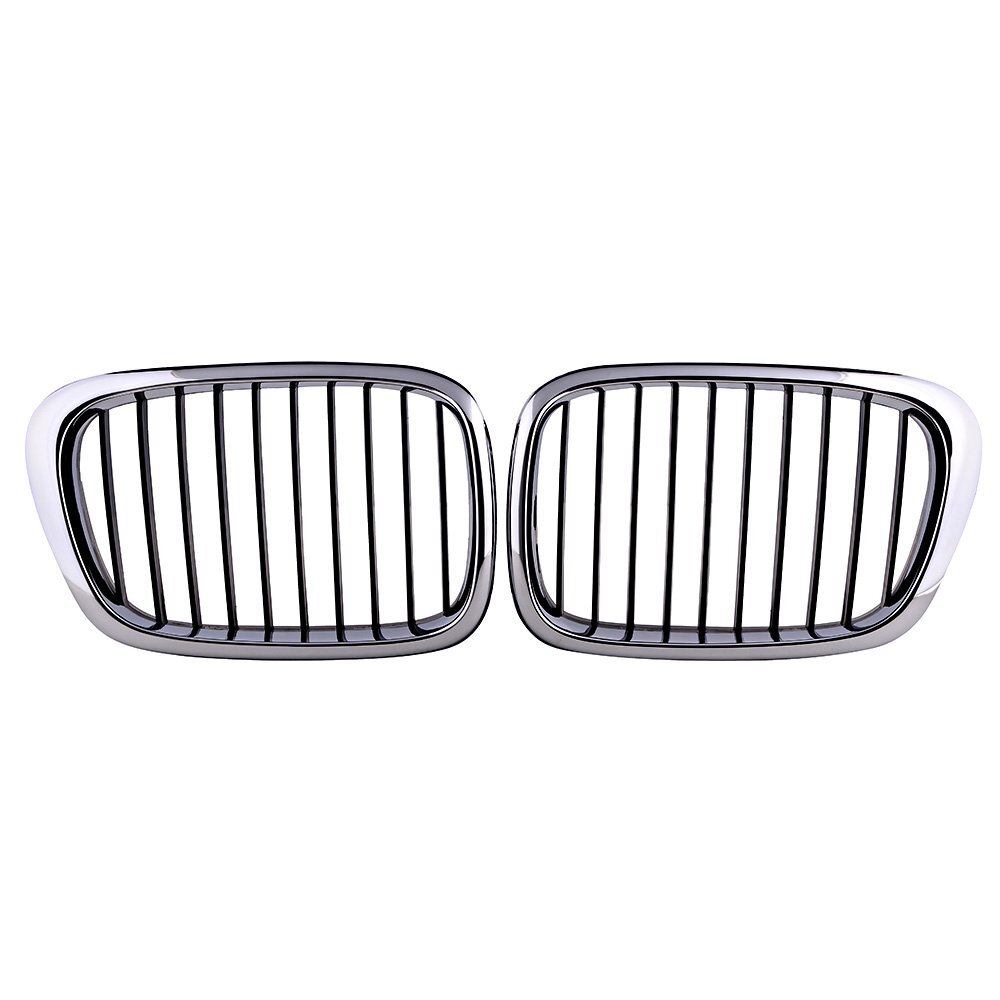 For 1997-2003 BMW E39 M5 525i 528i 530i 540i Front Kidney Grill Chrome ...