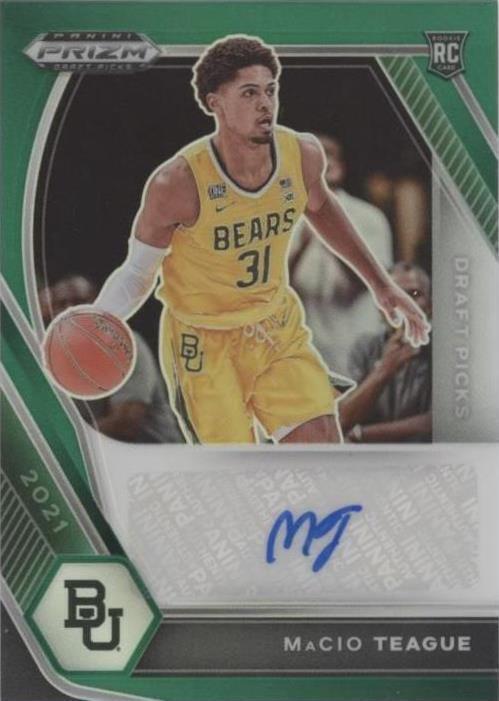 2021-22 Panini Prizm Draft Picks - Draft Picks Autographs MaCio Teague ...