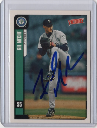 GIL MECHE MLB Mariners 2001 Upper Deck Victory Auto Autographed Signed ...