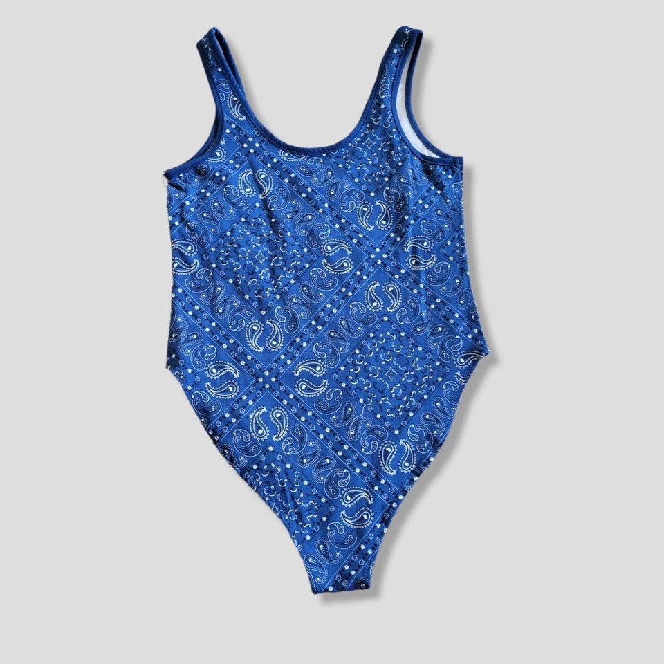 IML ISAAC MORRIS LTD Indigo Blue Women's Bandanna Print Tank Top ...