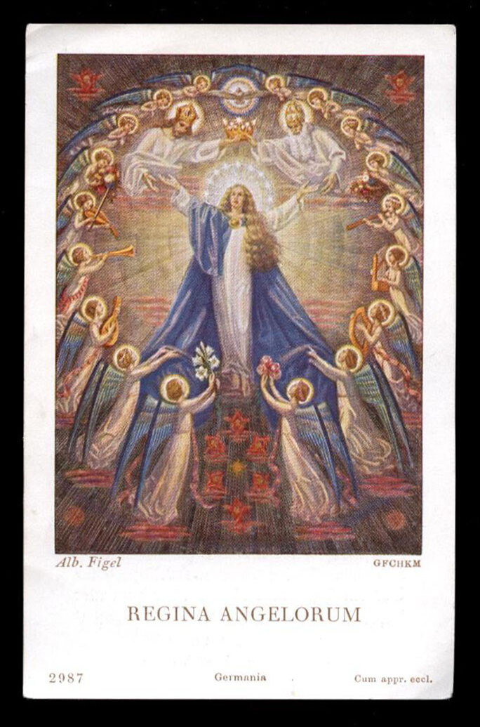 santino-holy card REGINA ANGELORUM | eBay