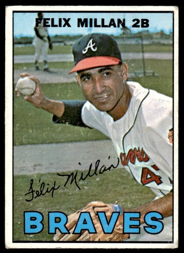 1967 Topps Felix Millan RC Atlanta Braves #89 | eBay