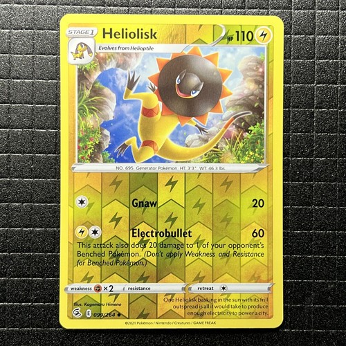 Heliolisk #099/264 SWSH Fusion Strike Pokemon Reverse Holo Uncommon ...