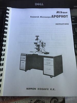 Nikon Apophot Microscope Instruction Manual Printed Copy | eBay