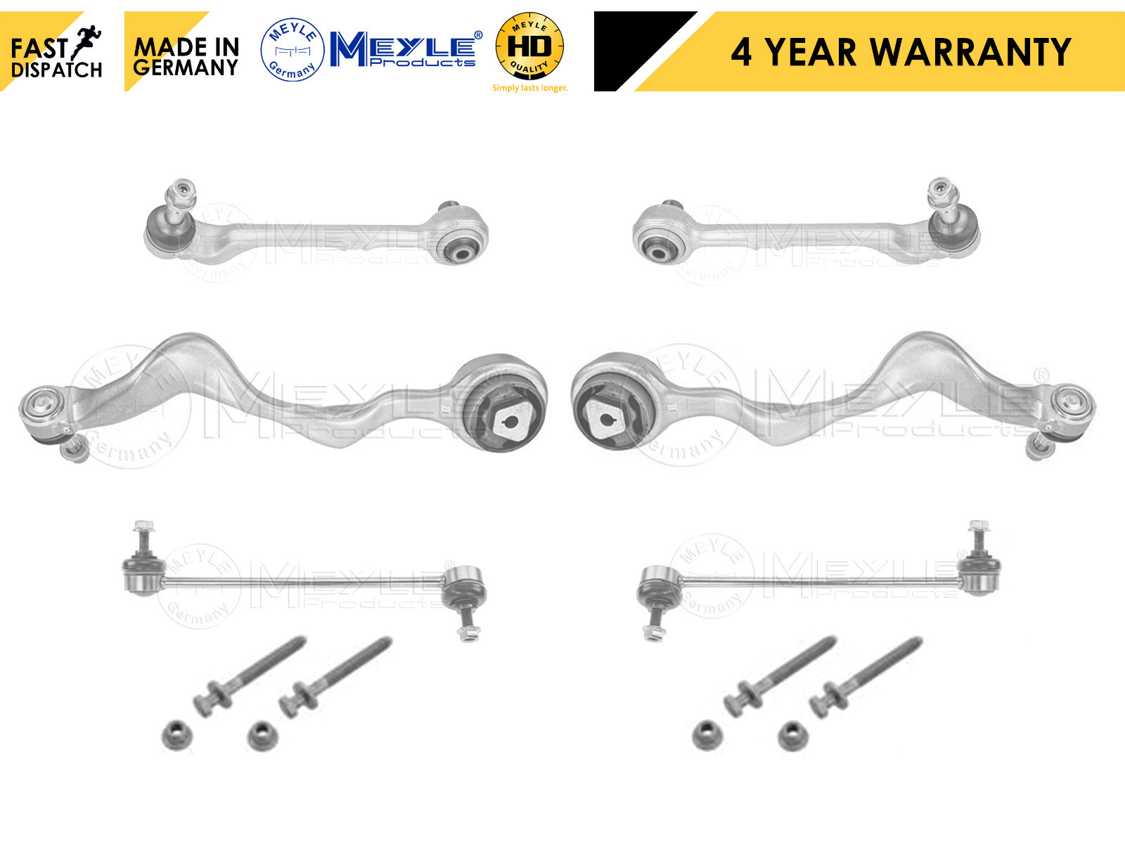 FOR BMW 1 SERIES E81 E82 FRONT LOWER SUSPENSION CONTROL ARMS SET KIT ...