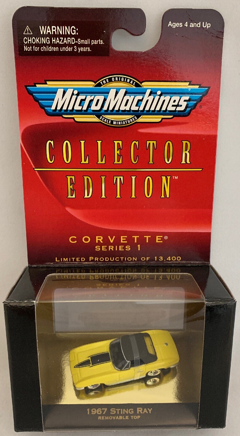 Micro Machines Series 1 Corvette 1967 Sting Ray Removable Top, MIB (B24 ...