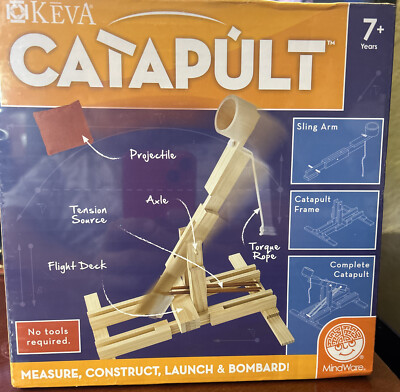KEVA Contraptions Catapult Construction Educational Toys, Sealed NEW ...