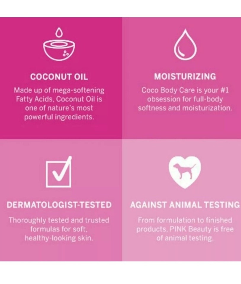 Victoria's Secret PINK Coco SCRUB BODY WASH / CREAM / GEL NEW | eBay