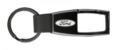 Ford Logo Premier Carabiner Black Pearl Key Chain Ring Fob Official ...