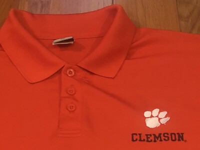 Clemson Tigers Logo Men’s XXL 2XL Under Armour Polo Clemson Orange | eBay