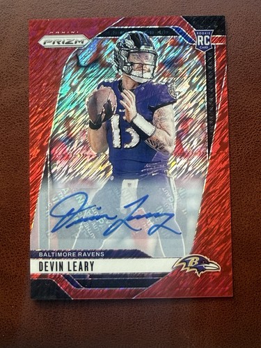 2024 Panini Prizm Auto Rc Devin Leary Red Shimmer 34/35 327 | eBay