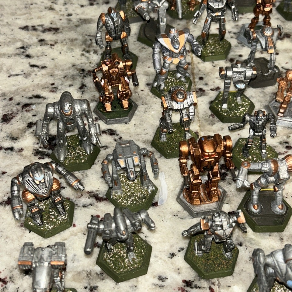 Battletech Miniatures Mech Metal Army Lot Of 112 Ral Partha ...