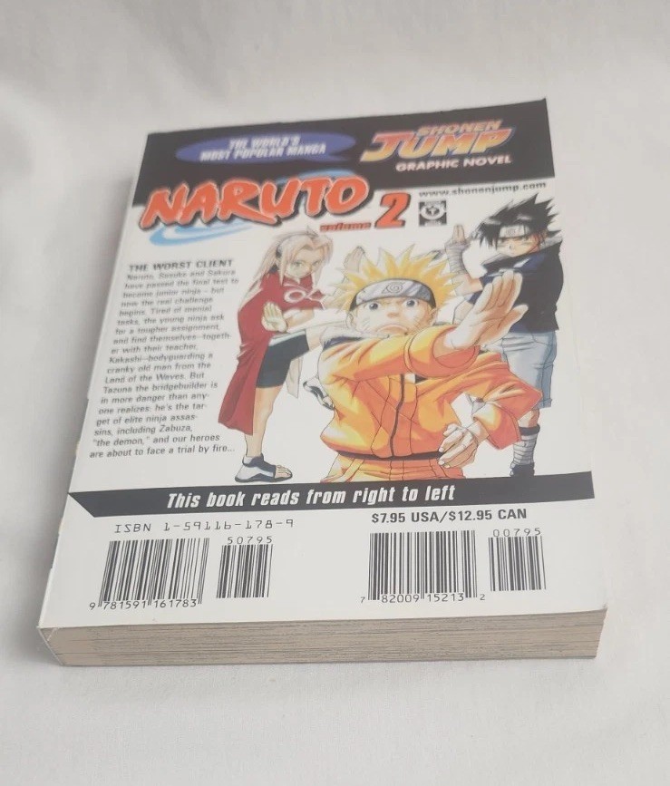 Naruto Volume 1-3 set bundle by Masashi Kishimoto | English Viz shonen ...