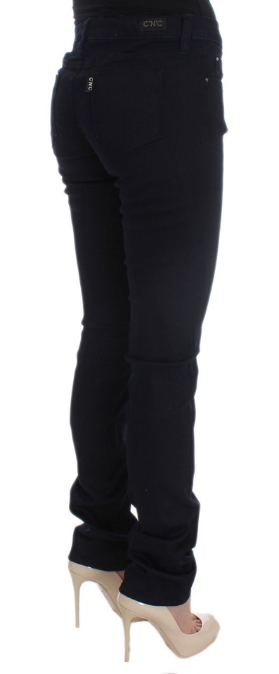 Costume National Blue Cotton Blend Slim Fit Women's Jeans Authentic ...