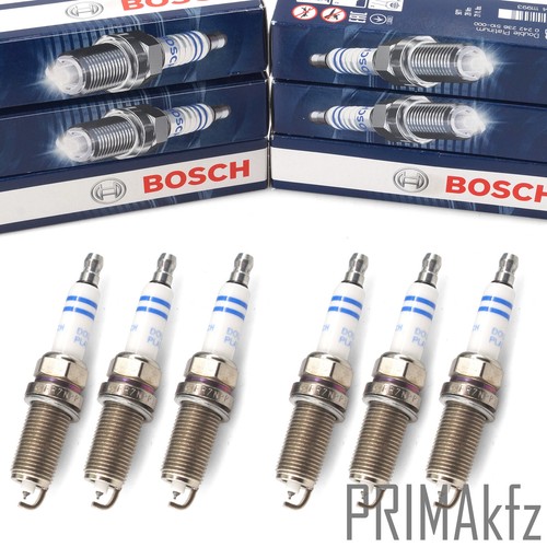 6x BOSCH 0242236510 Zündkerzen Doppelplatin für BMW 1er 3er 5er 6er X3 ...