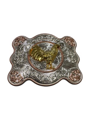 Rooster cowboy western style belt buckle Charro hebilla vaquera Con ...