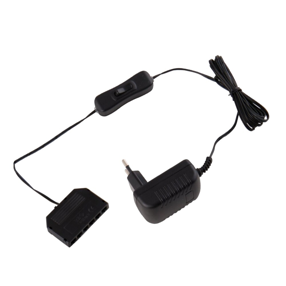 Stecker-Netzteil 12V DC 10W mit Schalter & 6fach Verteiler, 0,8A ...