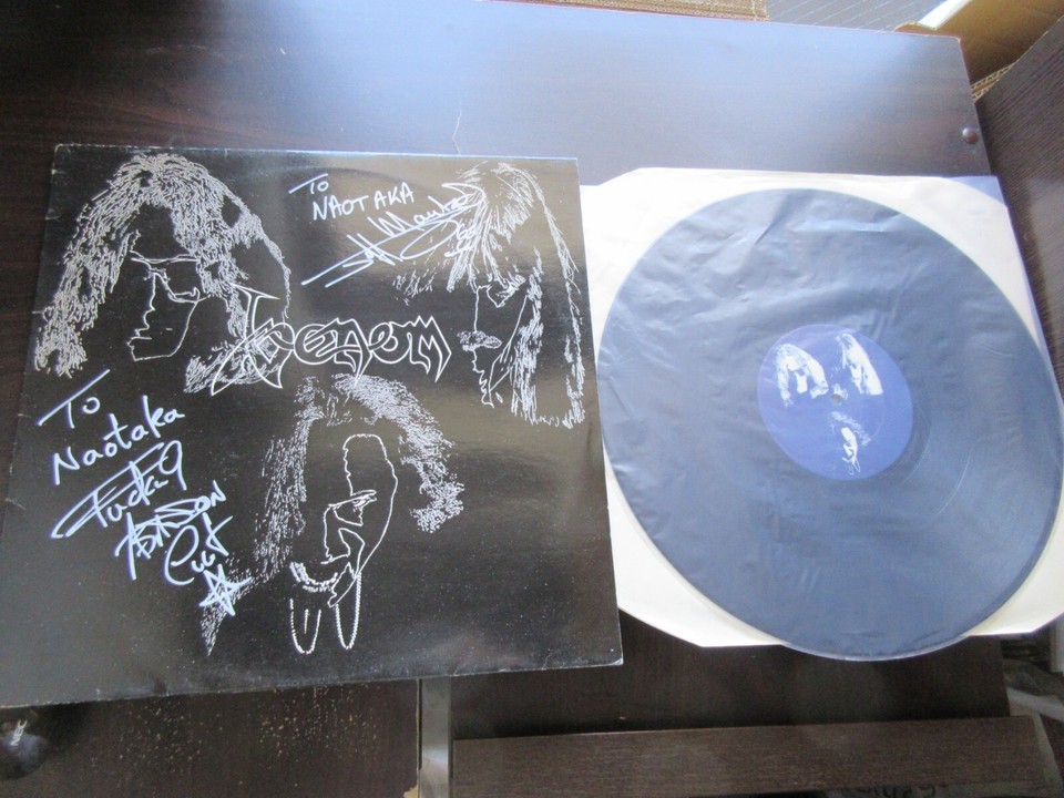 Venom Warhead Extended Version UK Vinyl 12 inch Single Signed Copy Neat ...