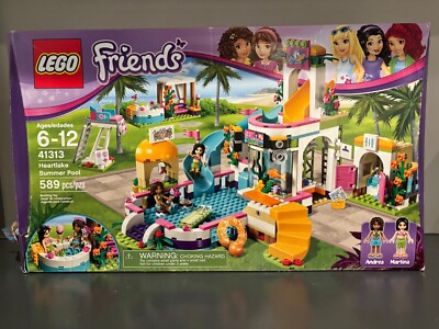 Lego Friends 41313 Heartlake Summer Pool Set Sealed in Damaged Box ...
