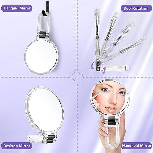 Magnifying Mirror 30x/1x,Double Sided Magnifying Mirror with Stand ...