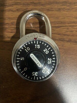 Master Lock Padlock 1500D Combination Dial Lock, 1-7/8in (48mm) Wide ...