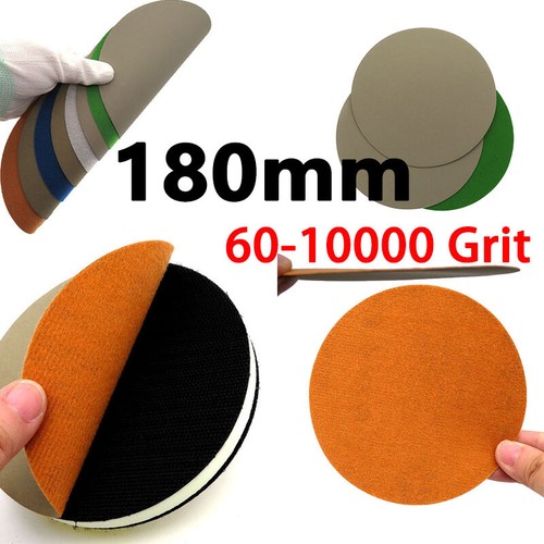 180mm Wet And Dry Sanding Discs Pads Sandpaper 7 Inch Hook Loop Grit 60-10000 | eBay