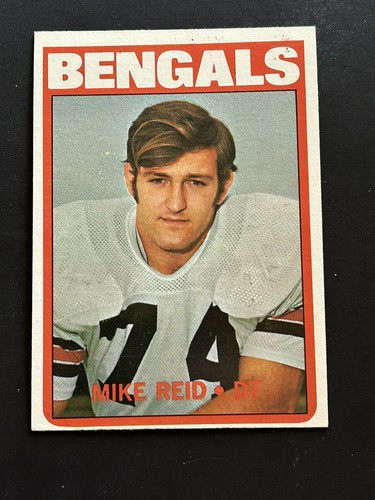 1972 Topps Football #67 Mike Reid EX+ Cincinnati Bengals Penn State ...