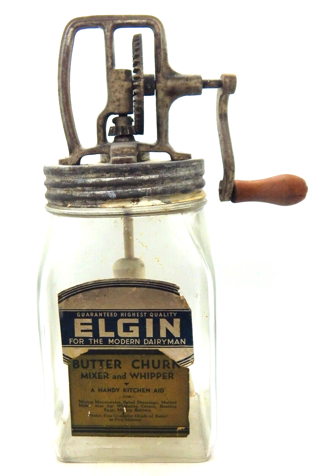 Elgin Butter Churn Sold by Sears - 2 Quart Size Circa 1940 | eBay