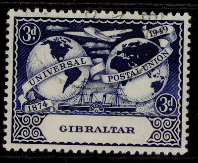 GIBRALTAR GVI SG137, 3d deep blue, FINE USED. | eBay UK