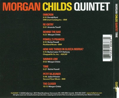 MORGAN CHILDS QUINTET TIME NEW CD 875531003635| eBay