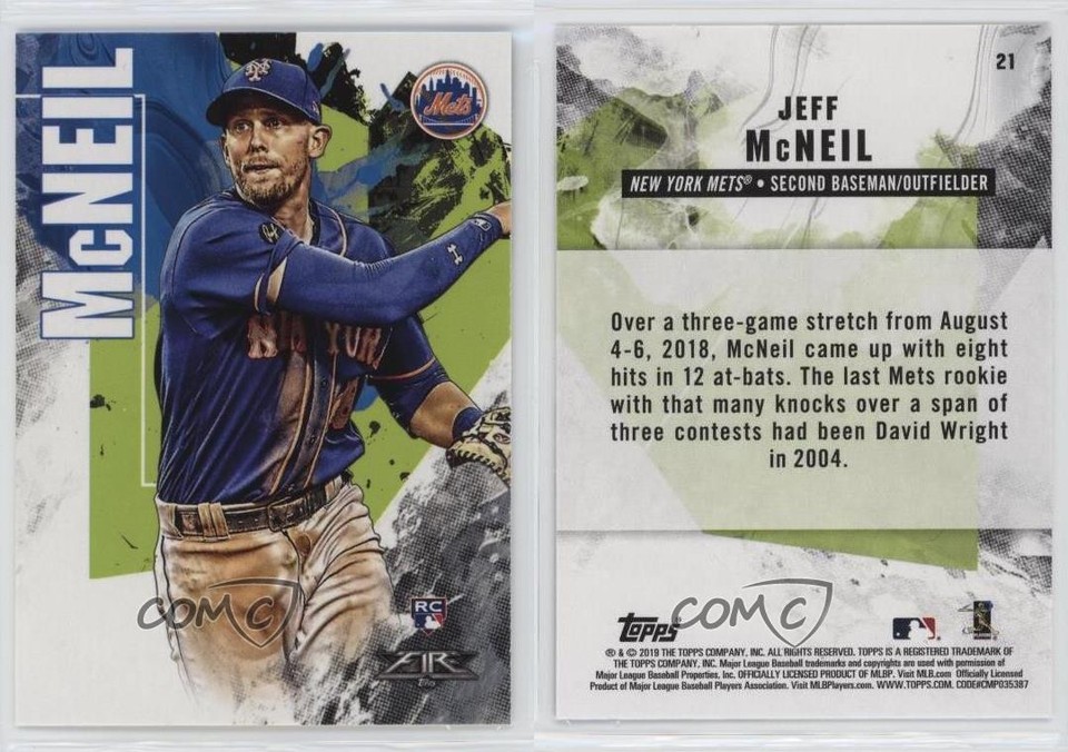2019 Topps Fire Jeff McNeil #21 1h31 | eBay