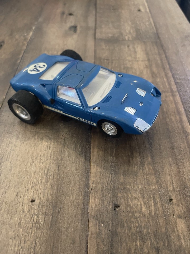 Vintage Atlas 1/32 Scale Slot Car Ford GT-40 Slot Car With Original Box ...