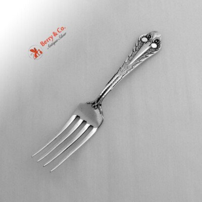 Stork Baby Fork Sterling Silver Mauser | eBay