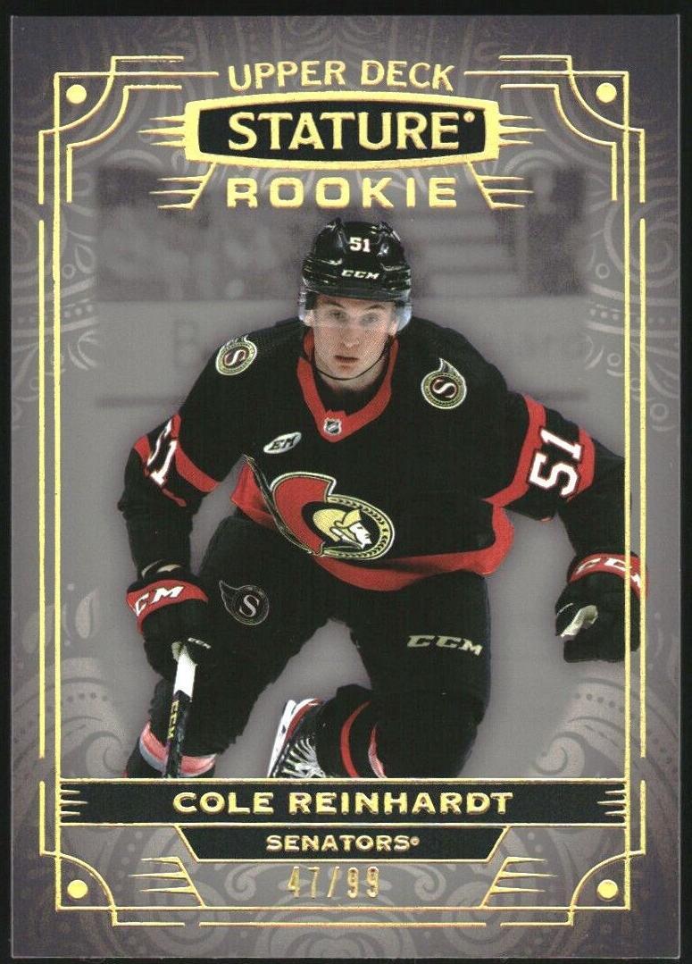 2022-23 Upper Deck Stature - Rookies Cole Reinhardt #194 Photo Variant ...