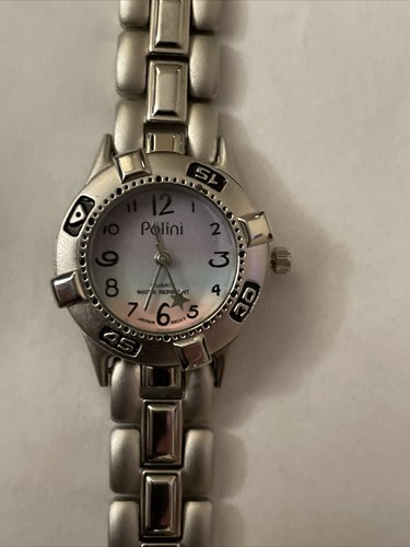 Vintage Polini Ladies Watch in Silver Tone With Pastel Dial Rare ...