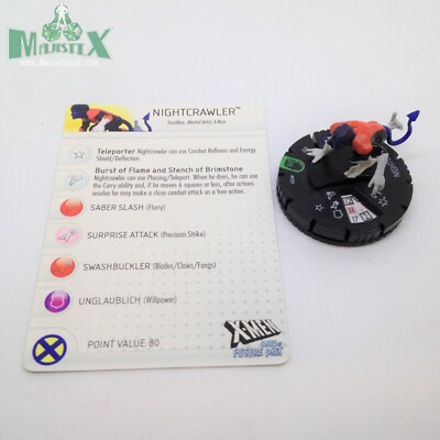 Heroclix X-Men: Days of Future set Nightcrawler #009 Uncommon figure w ...